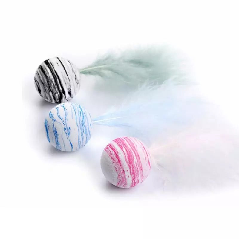 Feather Ball Toy | Spoilt Fur Kids