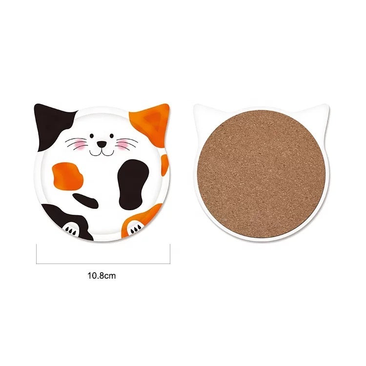 Ceramic Cat Coasters | Spoilt Fur Kids